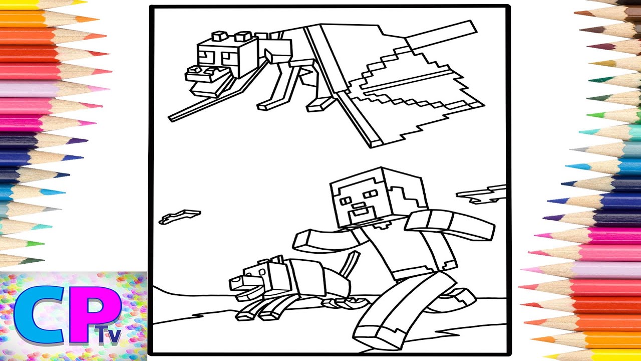 Minecraft Coloring Pages/Steve/Dragon and Wolf/Jim Yosef - Firefly [NCS Release]