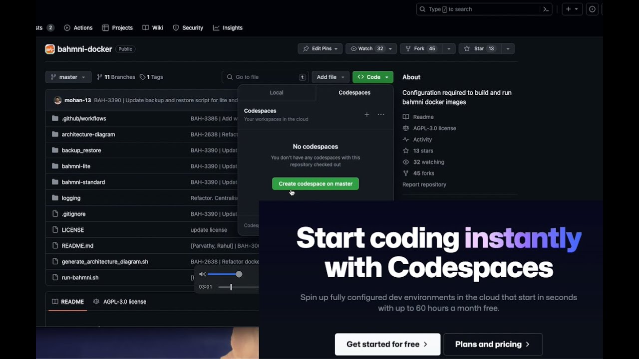 Running Bahmni Lite in Github Codespaces with Docker for online development - Bahmni - OpenMRS Talk