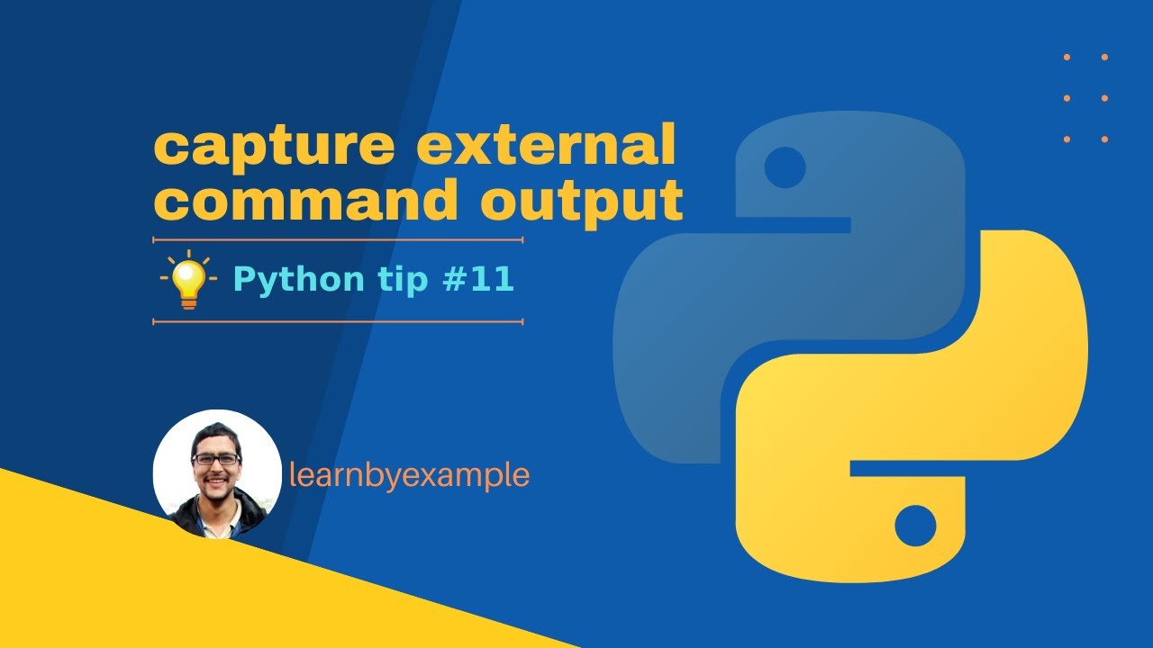 Python tip 11: capture external command output