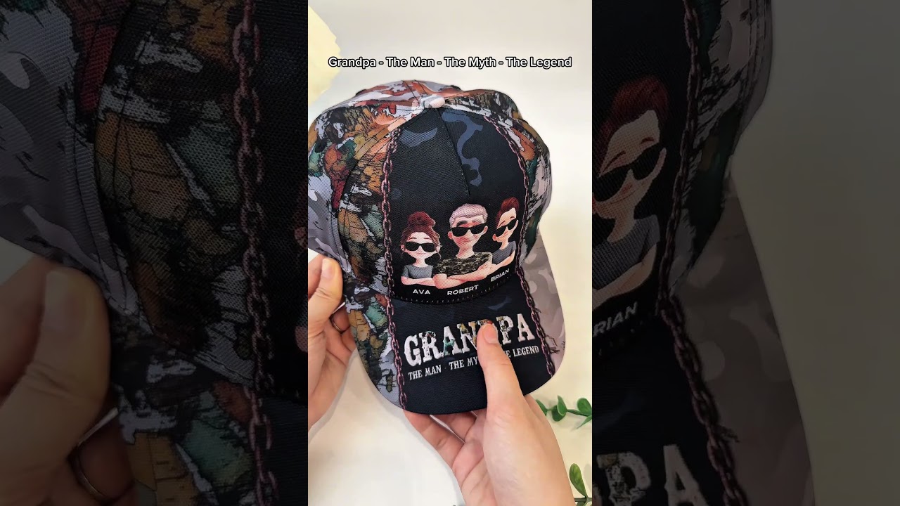 Grandpa The Man The Myth The Legend | Personalized Classic Cap
