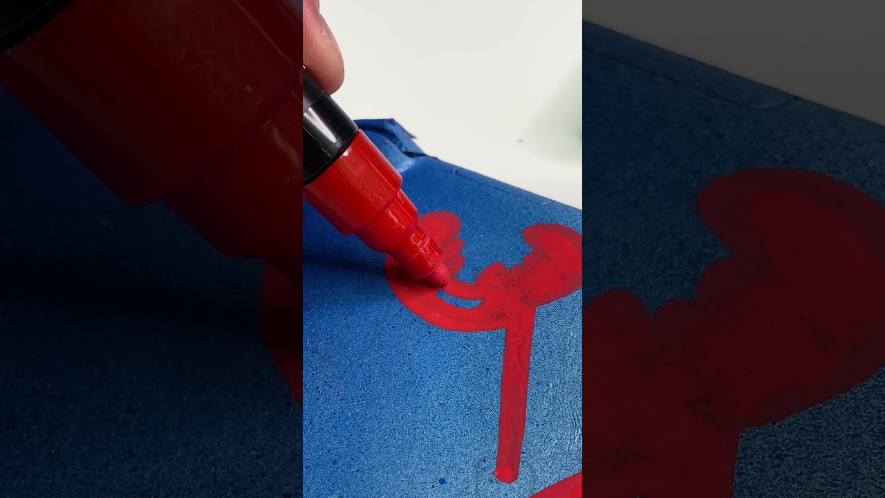 Custom Nintendo Switch using Posca Markers! #shorts