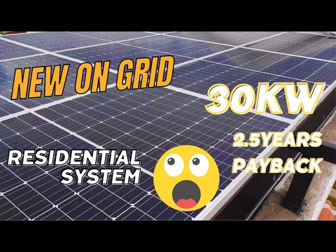 On Grid Solar Power System Cost | 30 kW Residential Solar System | Namkoo Solar