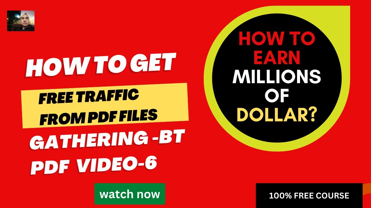 HOW TO GET FREE TRAFFIC FROM PDF FILES  GATHERING-BT VIDEO-6 #free traffic websites #free traffic