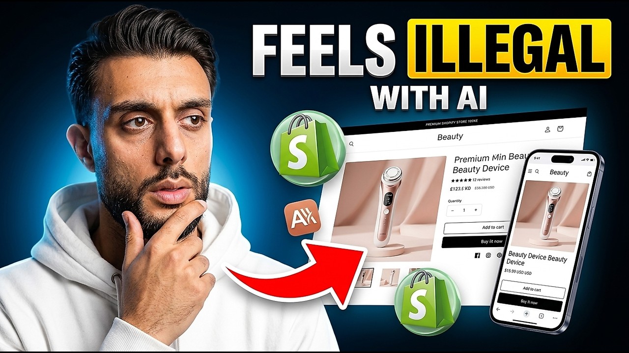 How I Cloned A brand's Dropshipping Store With AI & Now Make $1K/day. it Feels Illegal