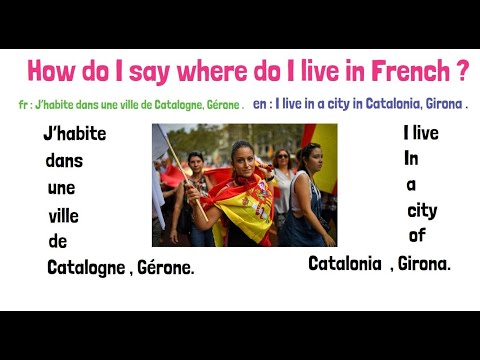 How do I say where do I live in French | learn French easy