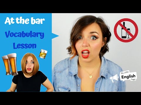 At the Bar / DRINKING Vocabulary | ESL Lesson