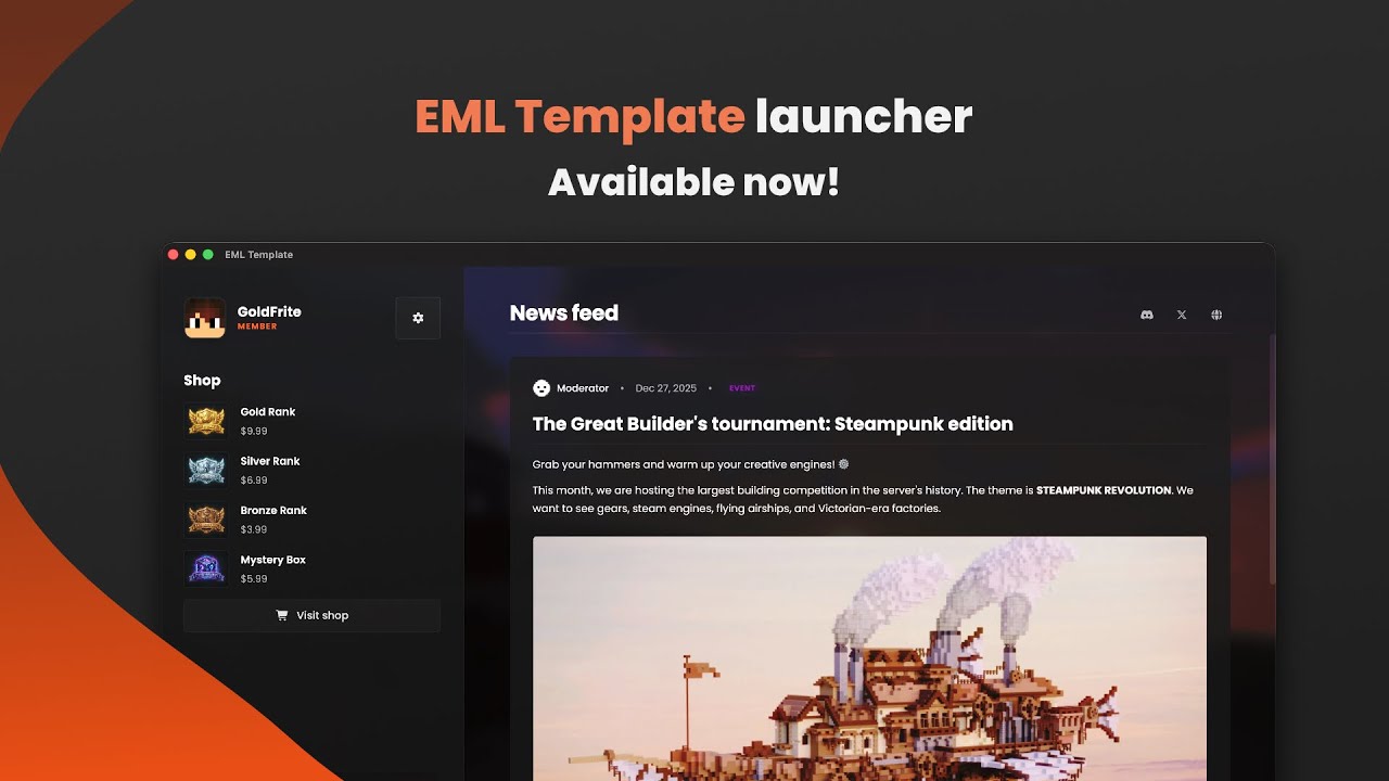 Introducing EML Template launcher