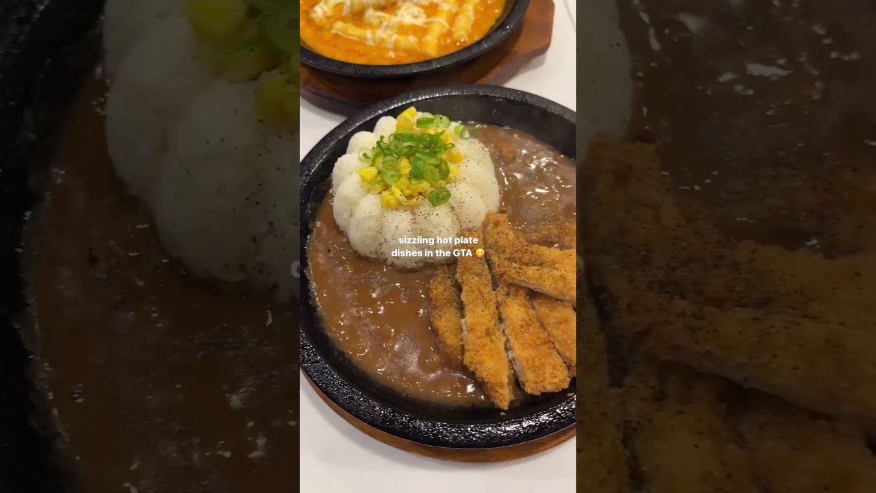 sizzling hot plate dishes in the gta! 💕 | flaming kitchen #shorts #toronto #gta #markham #food