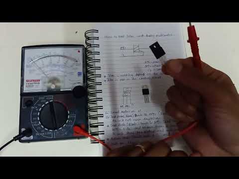 How to test triac with Multimeter