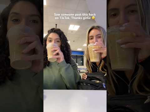 Airport hack! DIY “espresso martinis”. Actually not that bad 🤣