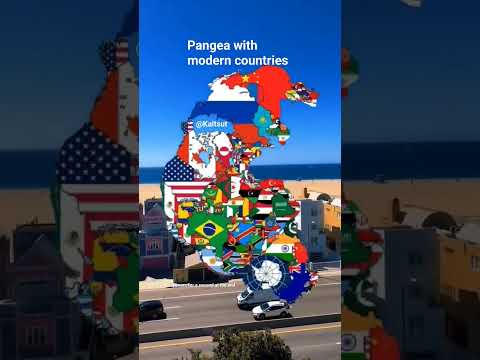 Pangea with modern countries #shorts #map #trending sound: @EnfeMapping