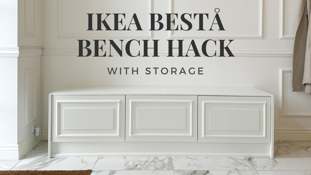 IKEA BESTA / BESTÅ BENCH HACK | EXTRA STORAGE