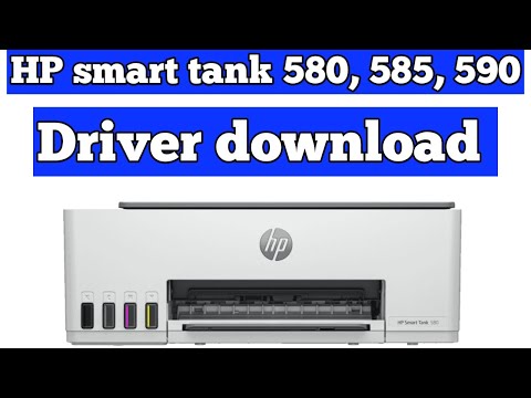 Hp smart tank 580, 585, 590 driver download process | How to download hp printer's driver