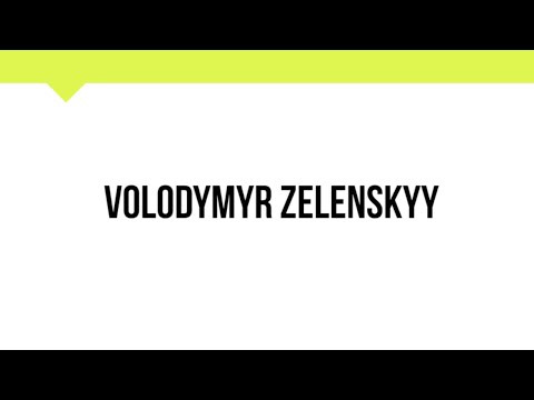 How To Pronounce Volodymyr Zelenskyy | Pronunciation