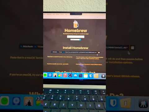 How To Install HOMEBREW On Your MacOS Device! #shorts #mac #apple #brew #homebrew