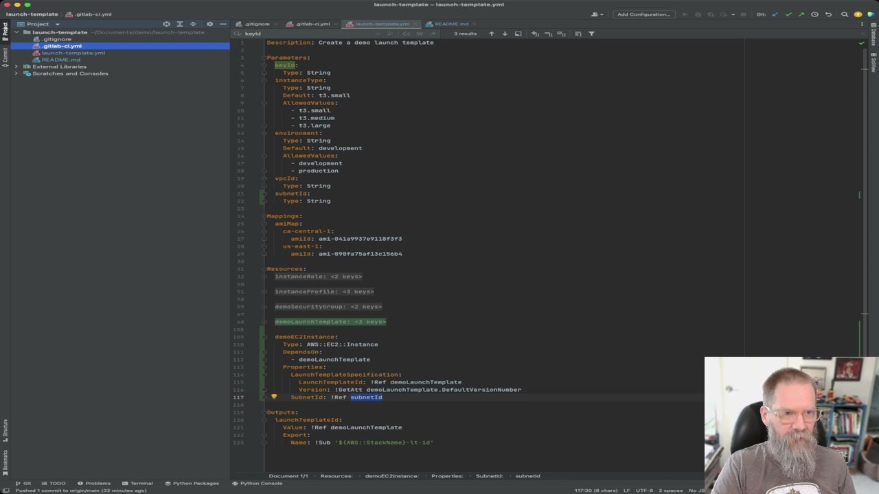 Launching an EC2 instance using a Launch Template defined in CloudFormation