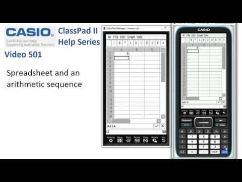 ClassPad Help 501 - Arithmetic Sequence