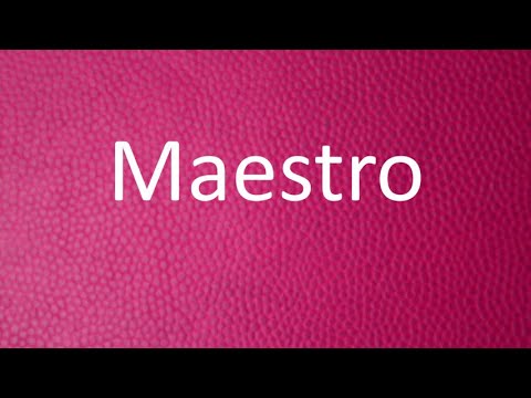 How to correctly pronounce "Maestro". (Hindi and English)
