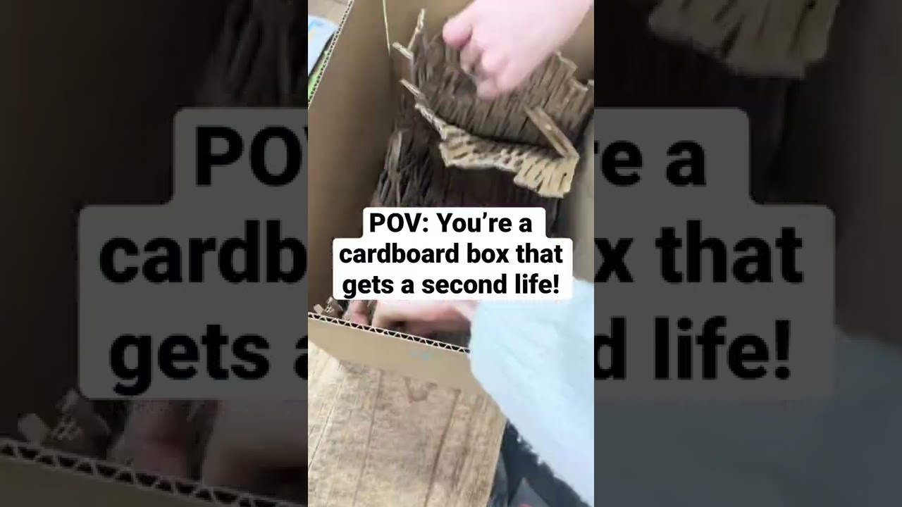 How we reuse cardboard boxes at Biome 💚📦