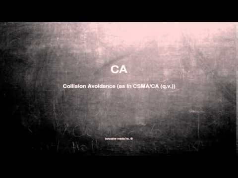 What does CA mean