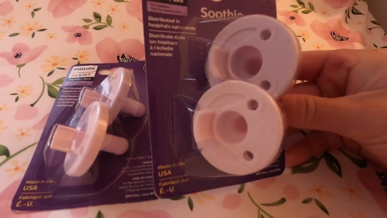 Philips Avent Soothie Baby Pacifiers - 100% Silicone Pacifiers for Babies 0-3 Months, One-Piece