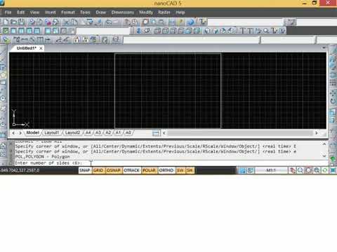 nano cad introduction | polygon 3d views | cad beginers | Commands ...