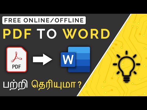 Convert PDF to Word in Tamil