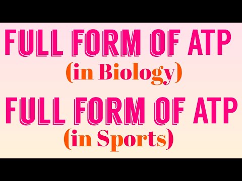 FULL FORM OF ATP (In Biology)/FULL FORM OF ATP(IN SPORTS)