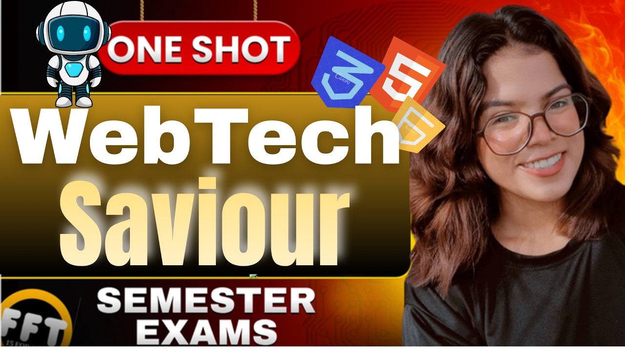 Web Technologies❤️ UNIT 1 ✅ONESHOT 🔥🤩 #ggsipu #coding #15forTeen #WebTech #html #css #js #frontend