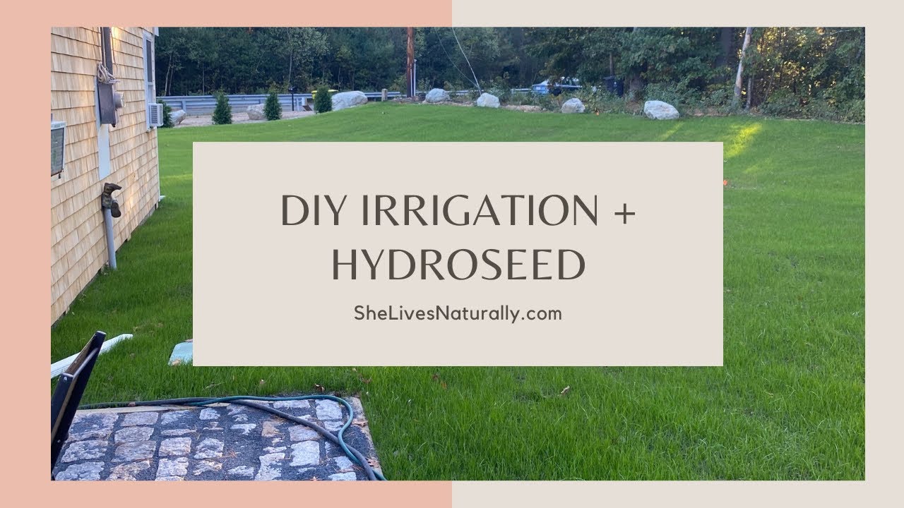 DIY Lawn irrigation + hydro seeding