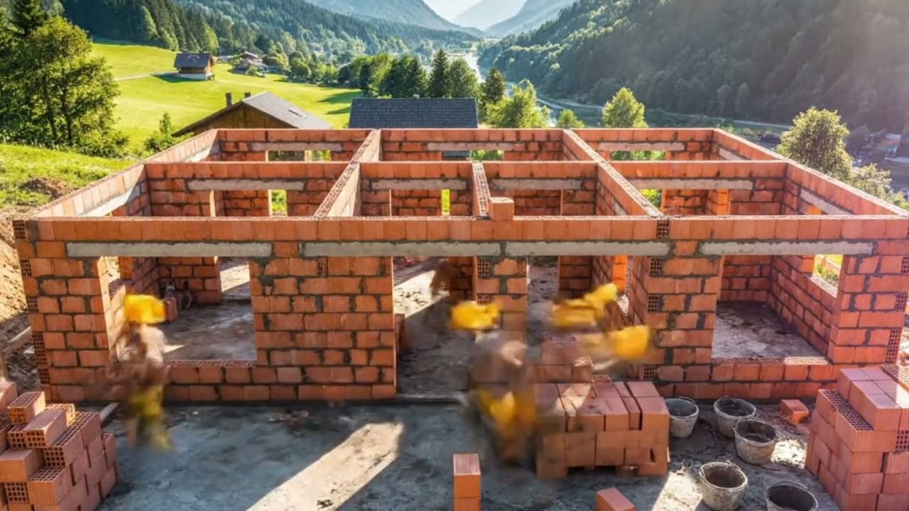 This House Was Built from Scratch — 100% Real Work 🏡✨