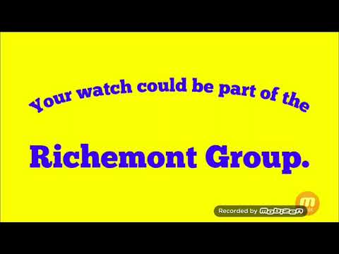 Your watch could be part of the Richemont Group. Officine Panerai, Cartier, Piaget, Dunhill, IWC.