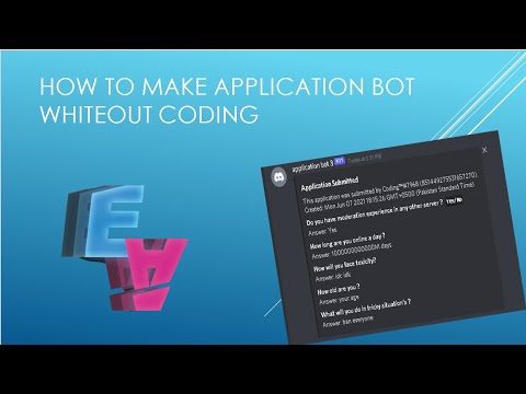 How to make Easy Application bot whiteout coding #discordbot