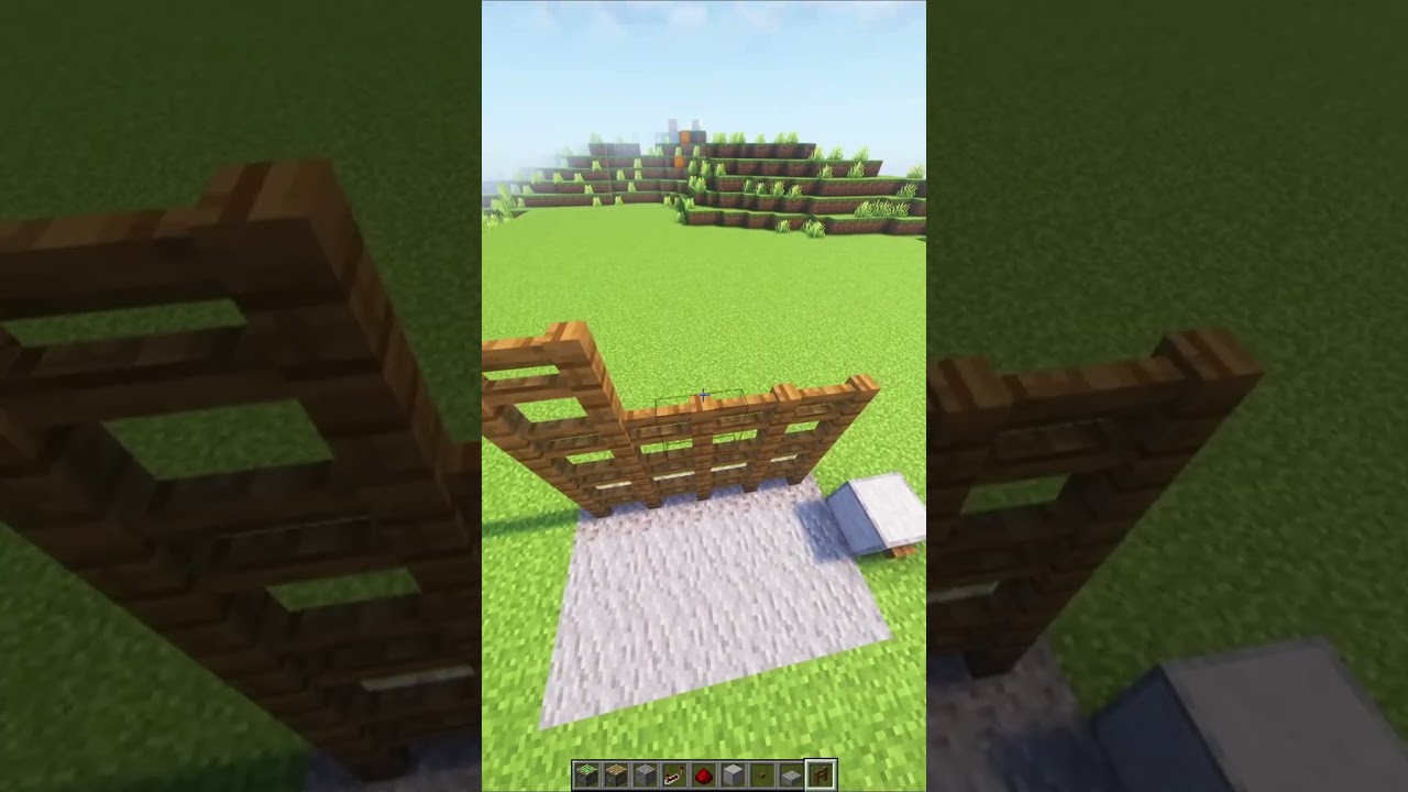 Minecraft Working Castle Gate😎 #minecraft #shorts #builds
