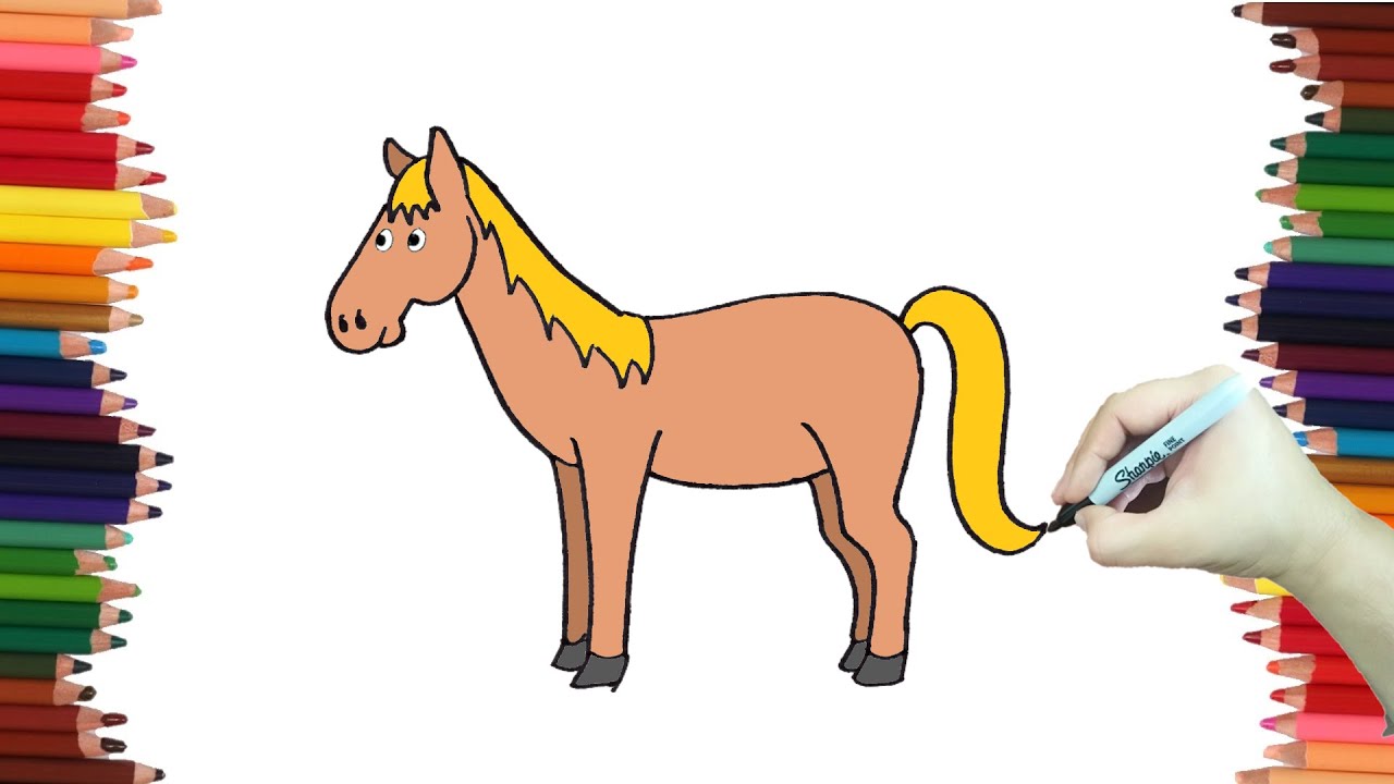 How to draw a horse | Easy drawings
