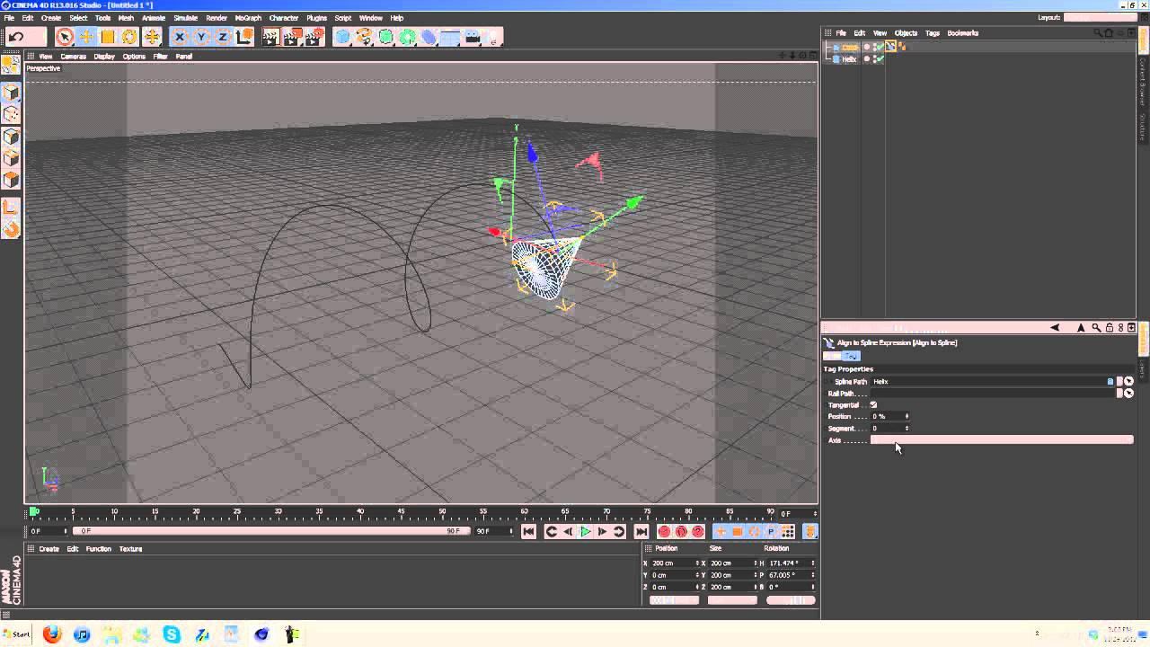 Using Spline Paths With 1-Directional Objects | Cinema 4D Tutorial