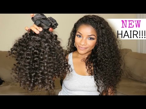 3 Bundles Deal Peruvian Virgin Hair Natural Color Candy Curl Hair ...