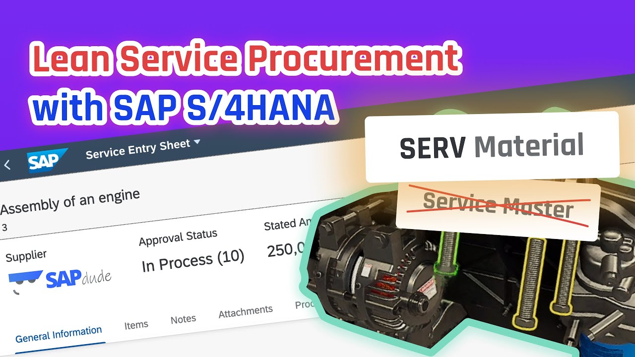 SAP S/4HANA Lean Service Procurement + real example!