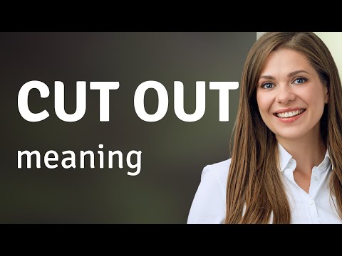 Cut out | meaning of CUT OUT