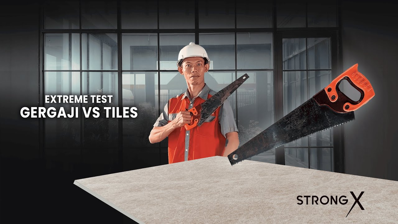 Extreme Test GERGAJI VS TILES, Siapa yang menang? | Strong X