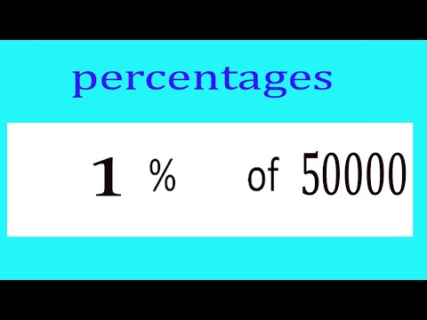 Percentages 1 Percentage(%) of 50000