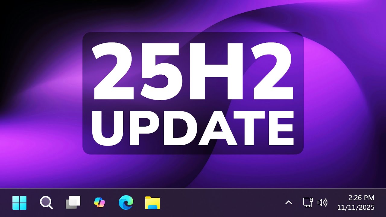 New Windows 11 25H2 November 2025 Update – New Features in the Main Release (KB5068861)