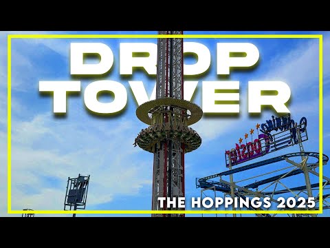 [4K] Drop Tower - The Hoppings 2025 [Off-Ride]