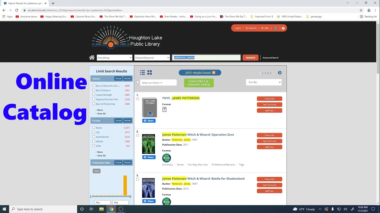Searching the Library Catalog Online