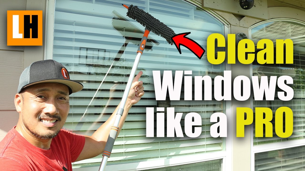 2 in 1 Window Squeegee Cleaner - Clean Windows FAST!