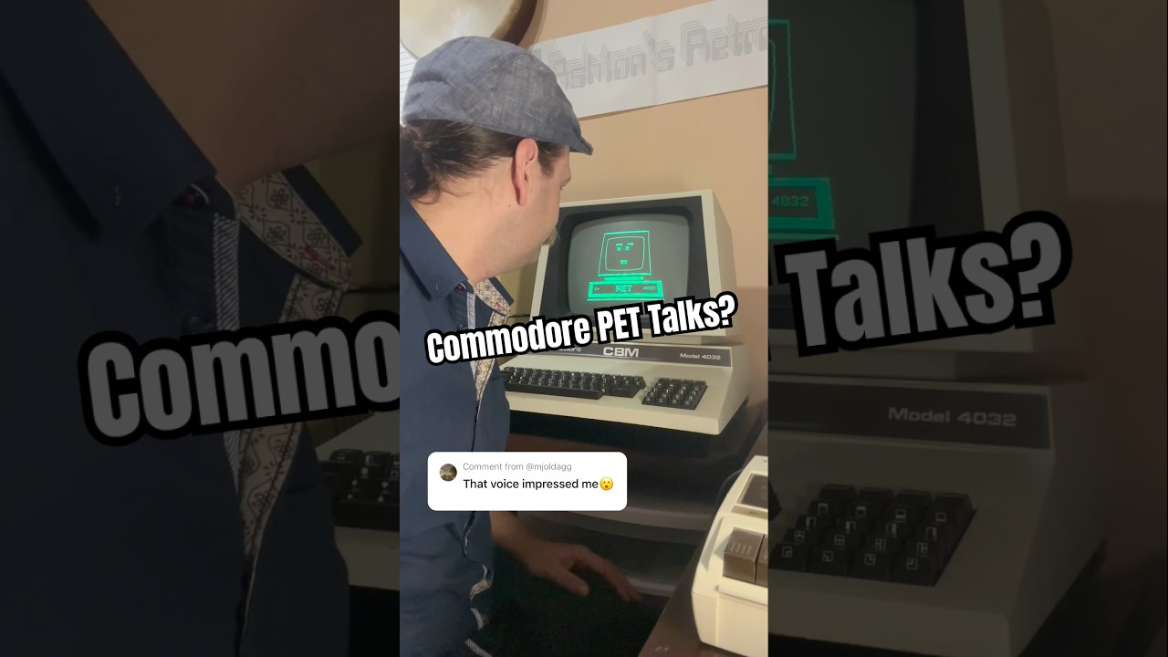 Clip from ​⁠​⁠@shiru8bit ‘s “Back To The PET” demo for Commodore PET computers #retrocomputing