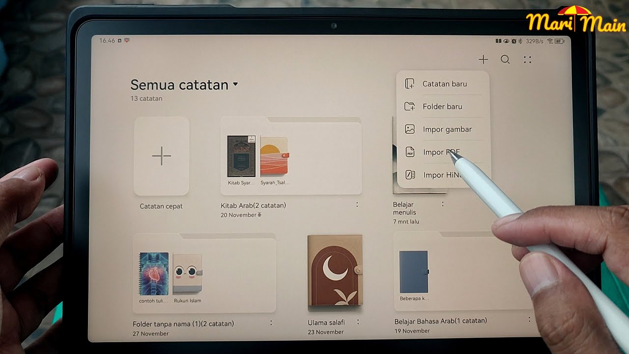 Update Huawei Notes - Aplikasi Untuk Corat-Coret Pdf dan Tulis-Menulis