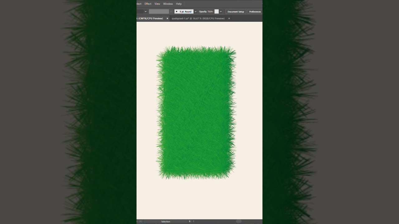 How to easily create grass or grass carpet in Adobe Illustrator  | Adobe Illustrator tutorial & tips