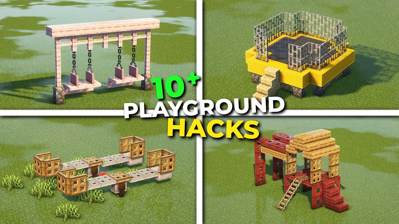 10+ Best Minecraft Playground Build Hacks 2024 - Minecraft Builders