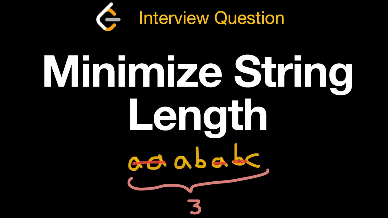 Minimize String Length - Leetcode 2716 - Python